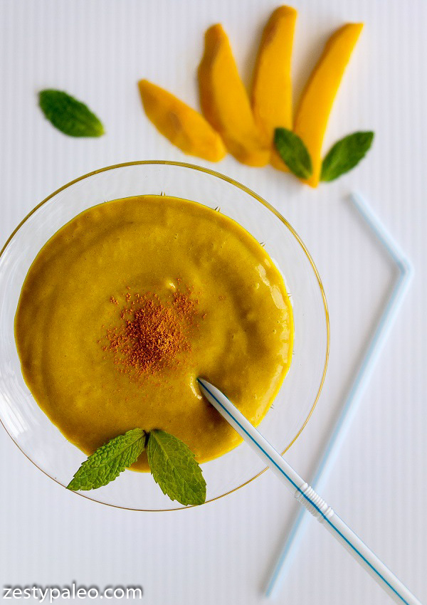 Mango Turmeric Lassi (Dairy-Free, Paleo, AIP)